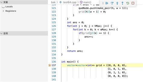 The Process Of Debugger Locked In The Line Of Vector Or Map Where Define When Debug Code Of C