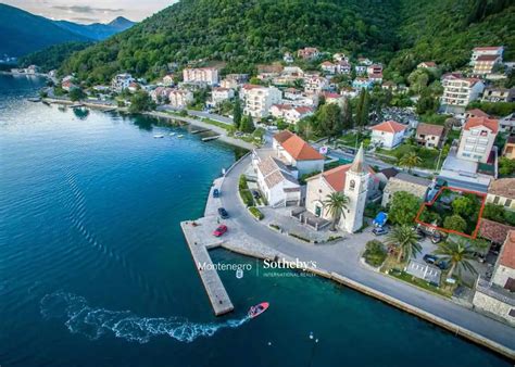 Seafront Urbanized Land Donja Lastva Montenegro Luxury Real Estate