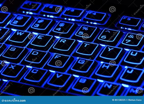 Imagen De Un Teclado Retroiluminado Imagen De Archivo Imagen De