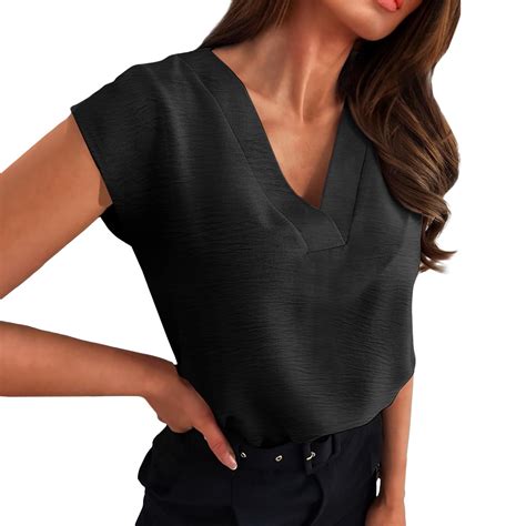 Delayuji Summer Tops For Women Loose Bat Sleeve Tee Shirt Short Sleeve