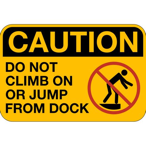 Caution Loading Dock Safety Western Safety Sign