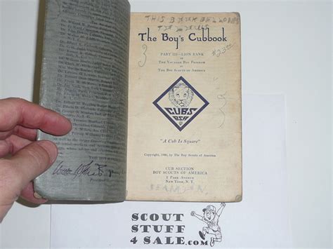 1930 Lion Cub Scout Handbook 1st Printing