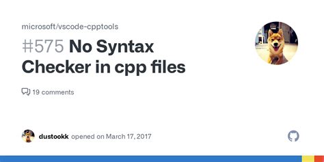 no syntax checker in cpp files · issue 575 · microsoft vscode cpptools