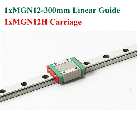 Mini Linear Guide Mgn12 12mm Linear Rail Length 300mm Slide Steel With