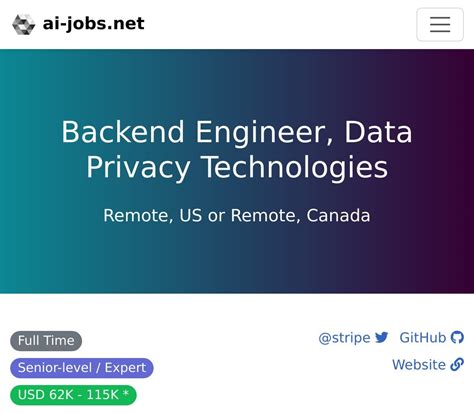 [hiring] backend engineer data privacy technologies remote r ai ml