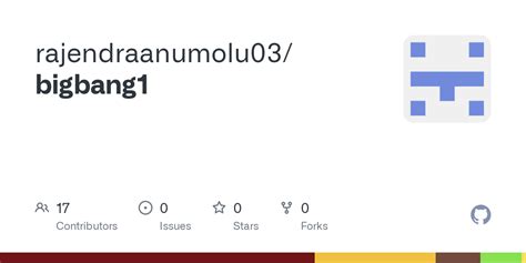 Github Rajendraanumolu Bigbang