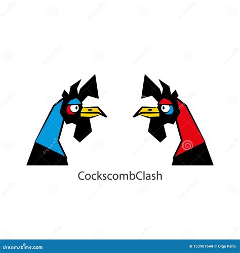 Cockscomb Clash Stock Illustrations 2 Cockscomb Clash Stock