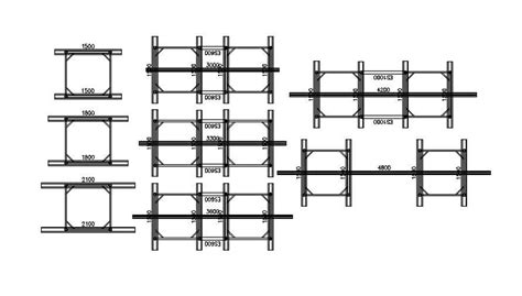 Surelock Connected With Aluminum Beam In Detail Autocad Drawing Dwg File Cad File