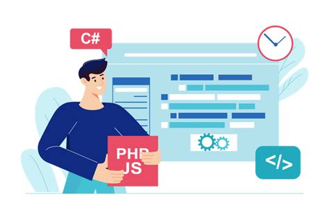 Best Developer Working On Project Illustration Download In Png And Vector