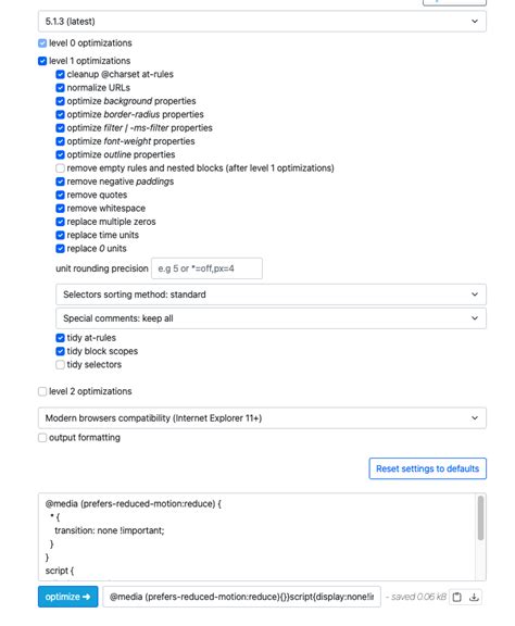 Bug Media Prefers Reduced Motion Not Correctly Parsed · Issue 1207