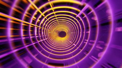 노란색 고리와 보라색 막대가 있는 터널을 통해 비행하는 3d 렌더링된 그림 리와 배경 노란 배경 고리 배경 이미지 Hd 리와 노란 고리 배경 사진 무료 다운로드