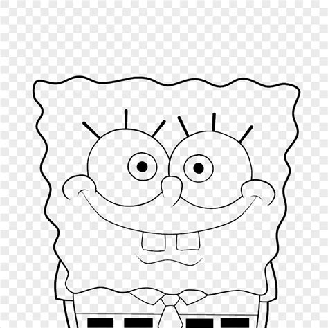 Spongebob Black And White Outline How To Draw Spongebob Squarepants