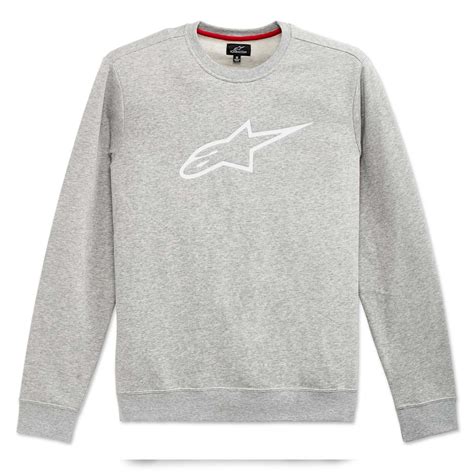Alpinestars Ageless Crew Fleece Grey Heather White