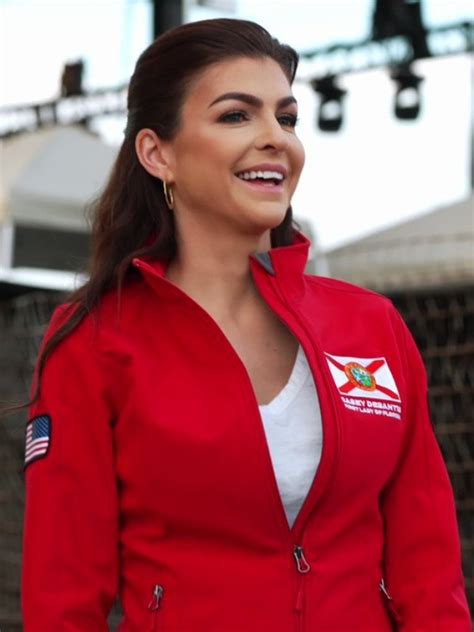 Casey Desantis First Lady Of Florida Red Jacket Hit Jacket