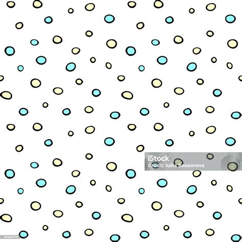 발견 된 추상 벡터 배경입니다 반점 비대칭 무작위 물방울 무늬 원 계란이있는 매끄러운 패턴 직물 포장지 디자인 재미있는 부활절 질감 배경 달걀에 대한 스톡 벡터 아트 및