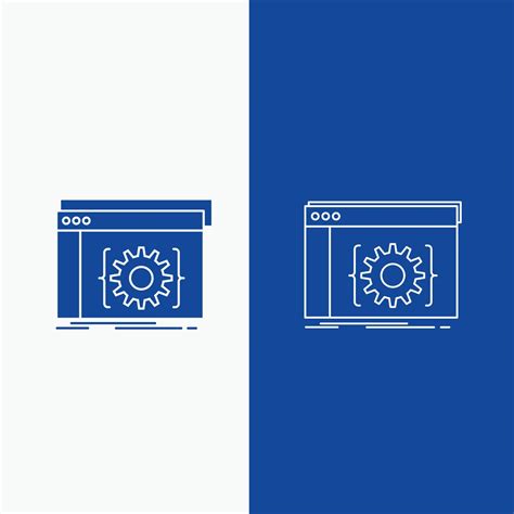 Api App Coding Developer Software Line And Glyph Web Button In Blue