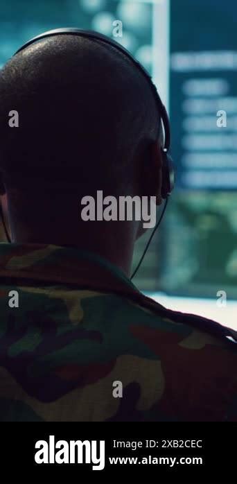 Vertical Video Army Personnel Applying National Safety Protocols By Verifying All Ships