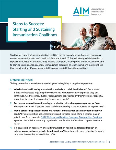 Immunization Coalition Toolkit Association Of Immunization Managers