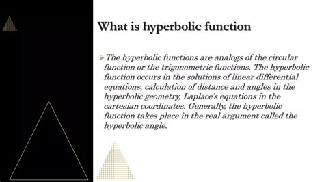 Topic Hyperbolic Functions Pptx Geography Science