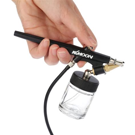 Mini Airbrush Compressor Kit Siphon Feed Single Action Air Brush Paint