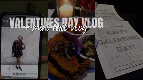 Valentines Day Vlog Mini Nail Vlog Kahlahdadon Youtube