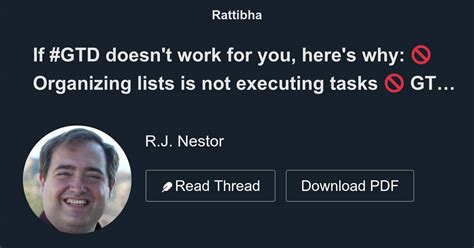 If Gtd Doesnt Work For You Heres Why 🚫 Organizing Lists Is Not Executing Tasks 🚫 Gtd Relies