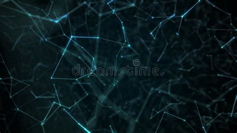 Abstract Futuristic Molecule Network Structure Digital Technology Illustration Concept Stock