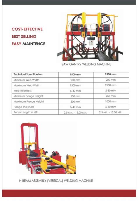 H Beam Automatic Assembly Machine At ₹ 5500000piece एच बीम असेंबली