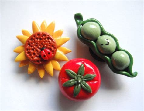 Garden Handmade Polymer Clay Magnets 3 Etsy Polymer Clay Magnet