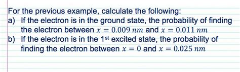 Solved Example An Electron Is Trapped In A One Dimensional