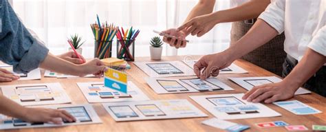 Creative Front End Developer Brainstorming Ui Design Scrutinize Stock Image Image Of