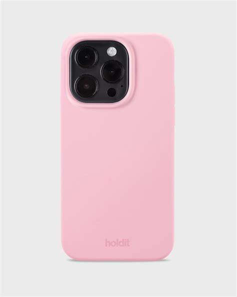 Holdit Iphone 15 Pro Silikonskal Rosa