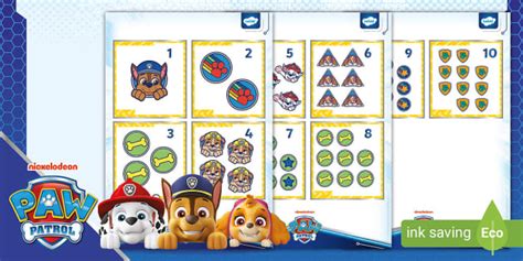 FREE PAW Patrol Number Cards To Twinkl