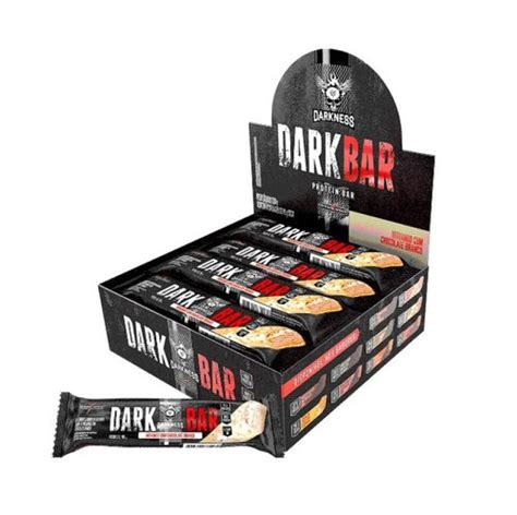 Barra De Proteína Dark Bar Morango Com Chocolate Branco 90g Darkness