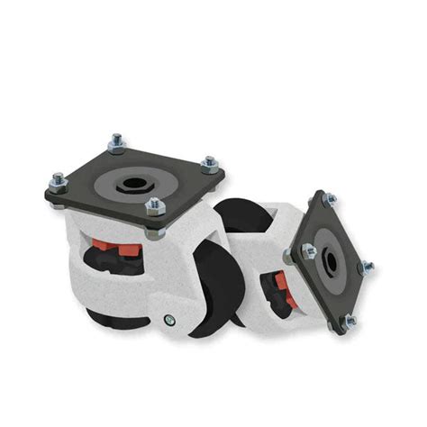 75mm Diameter Plate Fitting Wheel Self Leveling Castor 800kg Load Ca