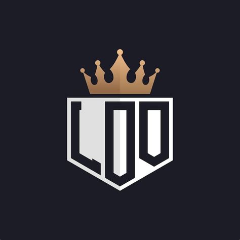 Premium Vector Luxury Loo Logo With Crown Elegant Initials Loo Letter Logo For Exclusive