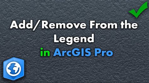 Placing Items Into The Legend Arcgis Pro Youtube