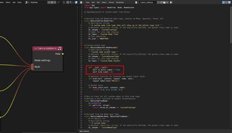 How to make a custom NodeSocket class display as multi-input? - Python API - Developer Forum