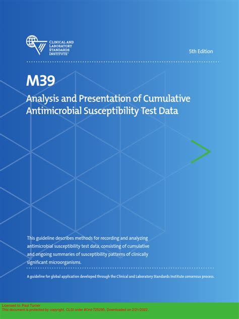 Clsi M39 A5e Antibiograms Pdf Medical Specialties Health Sciences