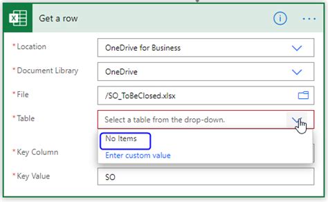 Solved Cant Get Table Name From Excel Onedrive And Shar Power