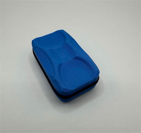 Naked Verkk Fidget Slider 3 Click Blue Black Haptic Clicker