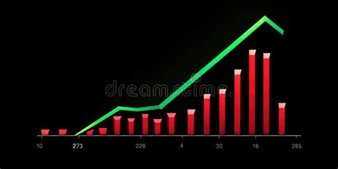 A Bar Chart With A Green Arrow Indicating An Upward Trend Suitable For