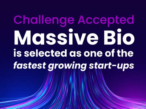 Massive Bio Startup 100 Listed