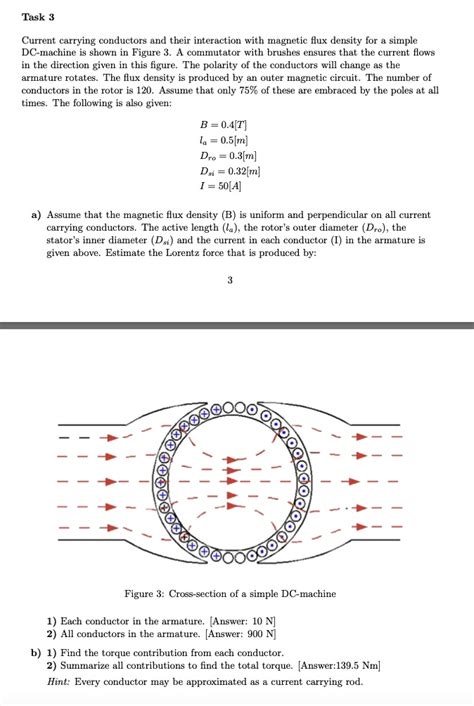 Solved Current Carrying Conductors And Their Interaction With Magnetic Flux Density For A