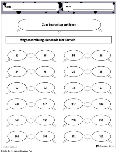 Kostenlose Arbeitsblätter Zum Zahlenvergleich Für Kinder Storyboardthat