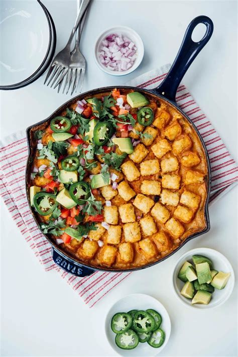 Southwestern Veggie Packed Tater Tot Casserole Recipe By Tasty Recipe