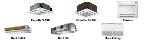 Cassette Idu For Single Zone System Air Conditioning U Match Split Air