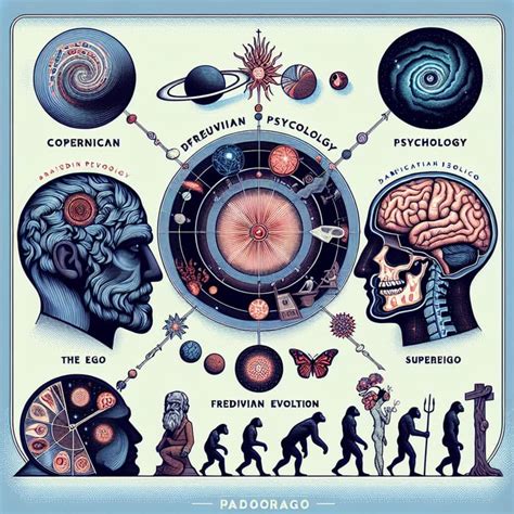 Illustrating Copernican Freudian And Darwinian Paradigms In Human