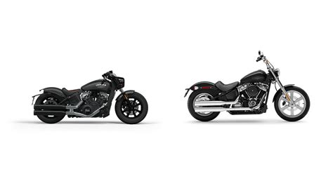 Motorrad Vergleich Indian Scout Bobber 1131 2022 Vs Harley Davidson