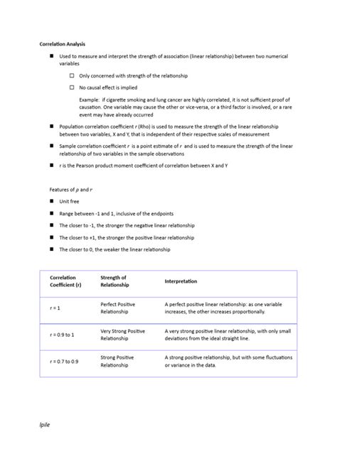 Correlation And Regression Handout 1 Pdf Multivariate Statistics